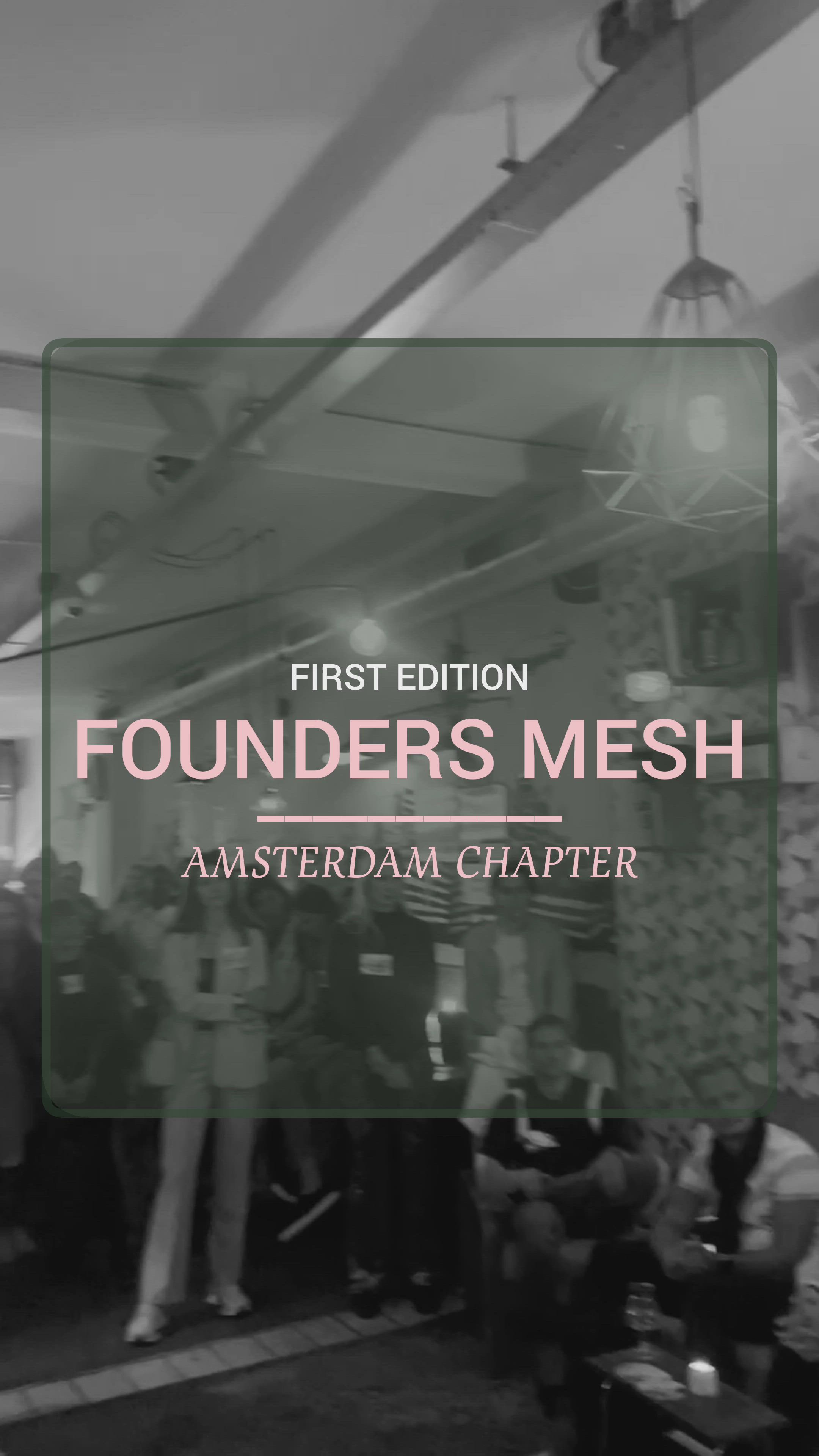 FOUNDERS MESH | First Edition | Amsterdam Chapter - FP-BLOG - Fashion ...